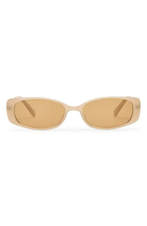 Le Specs Lil' Starlight 54mm Rectangle Sunglasses - Oatmeal/tan Tint