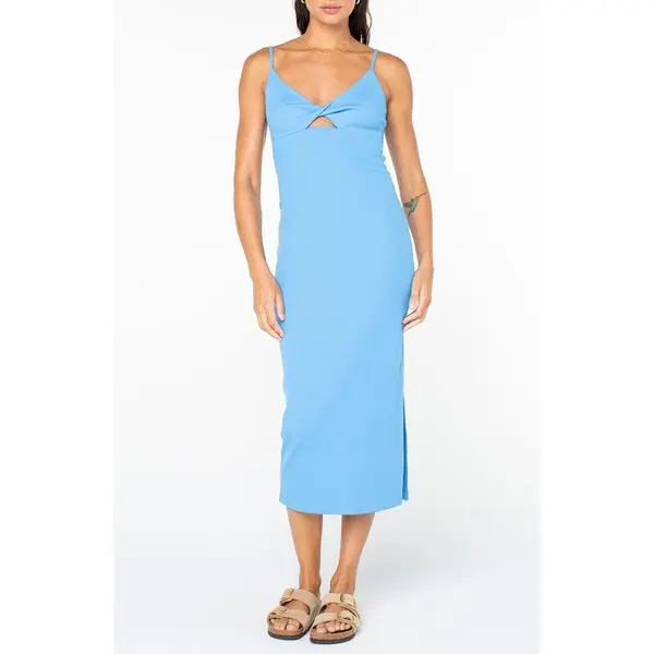 Roxy Wavey Lady Cotton Midi Dress