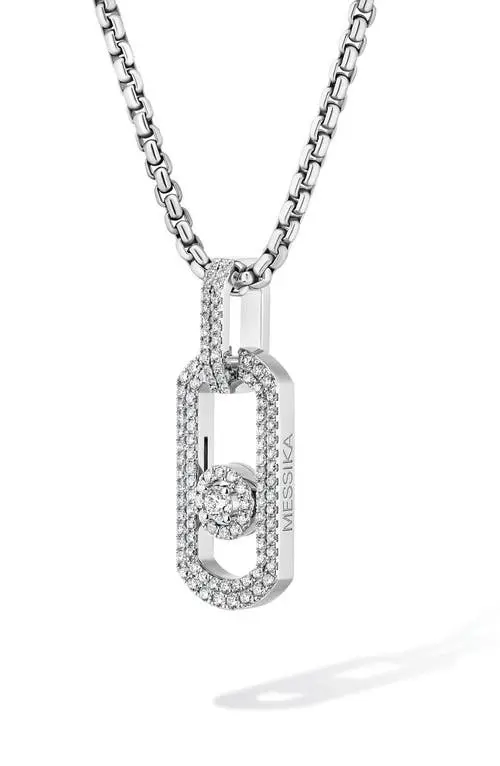 Messika So Move Pavé Diamond Pendant Necklace