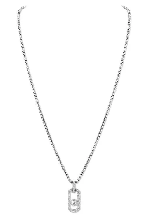 Messika So Move Pavé Diamond Pendant Necklace