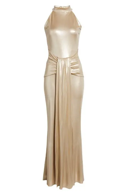 Chiara Boni La Petite Robe Gold Dresses For | Editorialist
