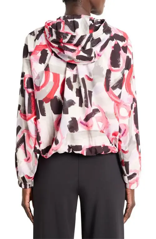 NIC+ZOE Graffiti Print Windbreaker