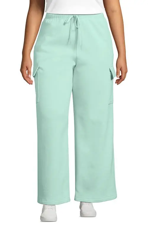 LANDS' END High Rise Wide Leg Cargo Pants