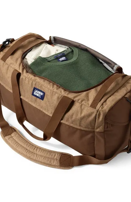 LANDS' END All Purpose Travel Duffle Bag - Honey Beige