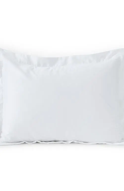 LANDS' END 400 Thread Count Premium Supima Cotton No Iron Sateen Embroidered Pillow Sham