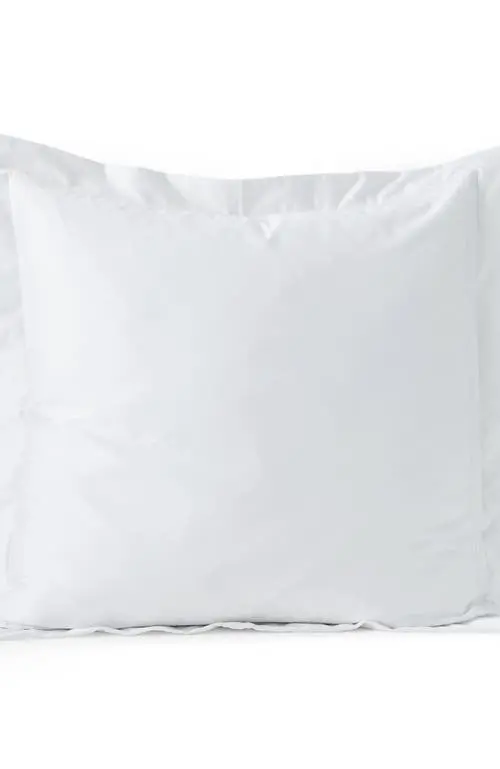 LANDS' END 400 Thread Count Premium Supima Cotton No Iron Sateen Embroidered Pillow Sham