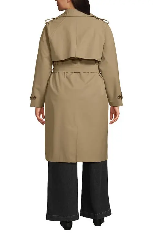 LANDS' END Waterproof Modern Trench Coat