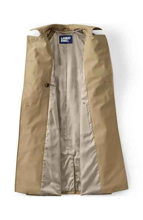 LANDS' END Waterproof Modern Trench Coat