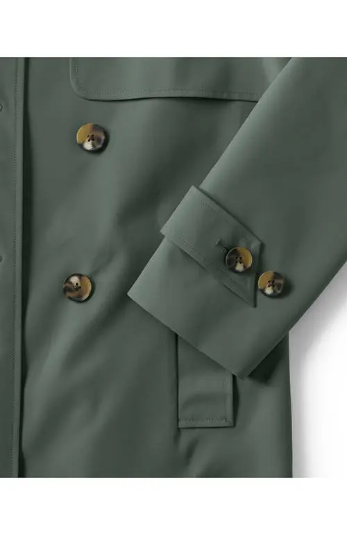 LANDS' END Waterproof Modern Trench Coat - Spruce