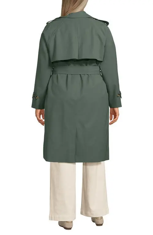 LANDS' END Waterproof Modern Trench Coat - Spruce