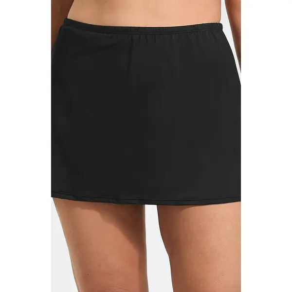 LANDS' END Slender Suit Swim Skirt - Black