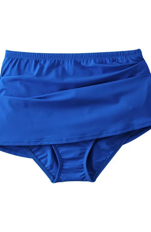 LANDS' END Swim Skirt Bottom - Bright Cobalt Blue