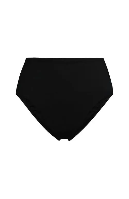 LANDS' END Cheeky High Waisted Bikini Bottom - Black