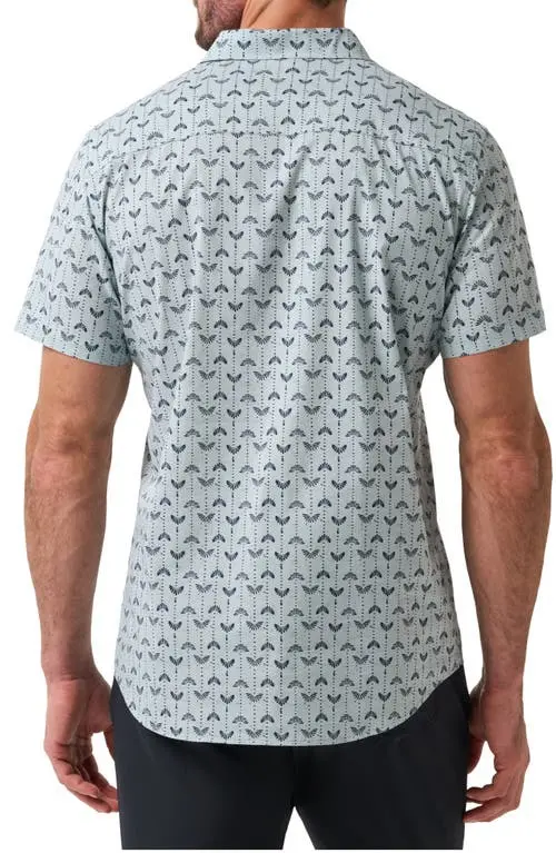 Travis Mathew Clockwise Short Sleeve Button-up Shirt