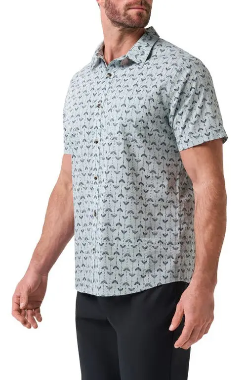 Travis Mathew Clockwise Short Sleeve Button-up Shirt