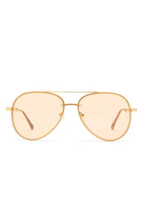AIRE Mirzam 60mm Aviator Sunglasses - Bright Gold/hazel Tint