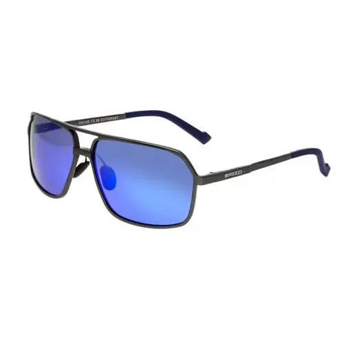 BREED Fornax Aluminium Polarized Sunglasses - Gunmetal/blue