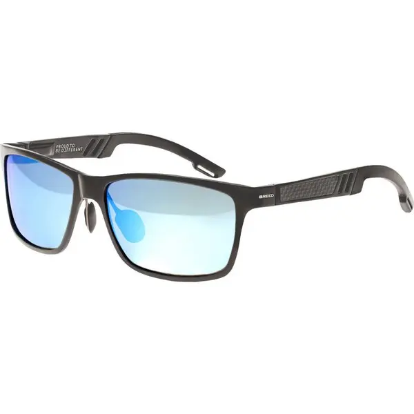BREED Pyxis Titanium Polarized Sunglasses - Gunmetal/blue