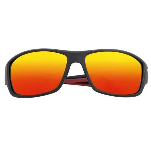 BREED Aquarius Polarized Sunglasses - Black/red-yellow