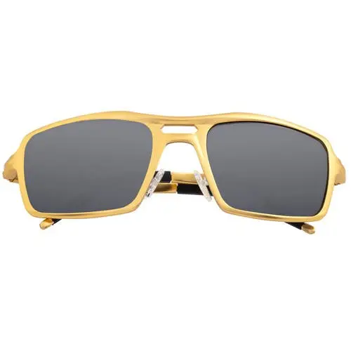 BREED Orpheus Aluminum Rectangle Sunglasses - Gold/black