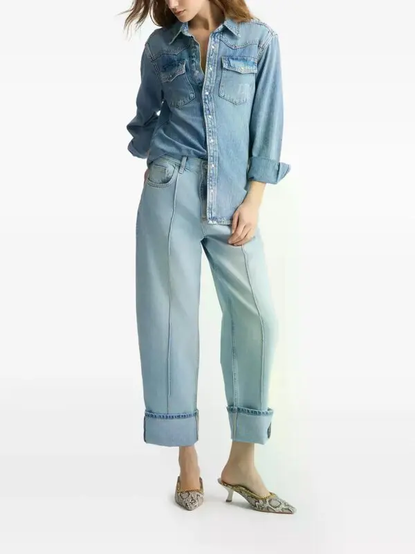 Liu Jo Straight Leg Cropped Jeans