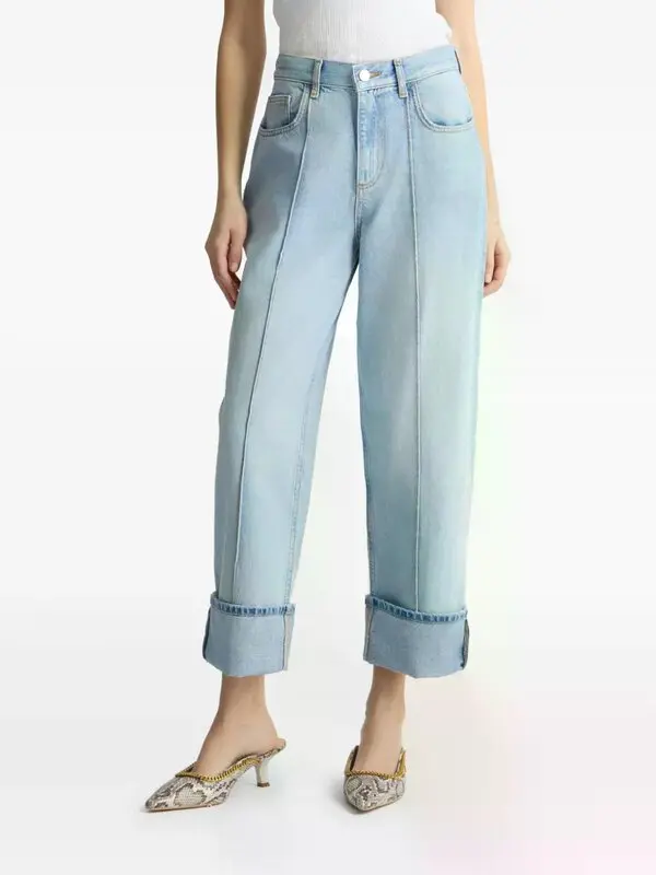 Liu Jo Straight Leg Cropped Jeans