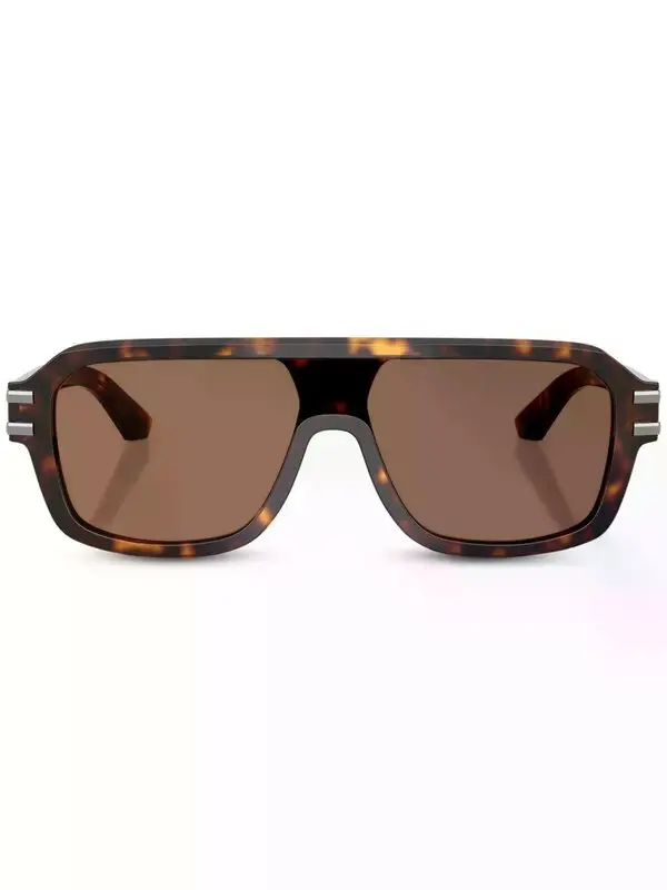 Dolce & Gabbana Dg Plaque Sunglasses - Brown