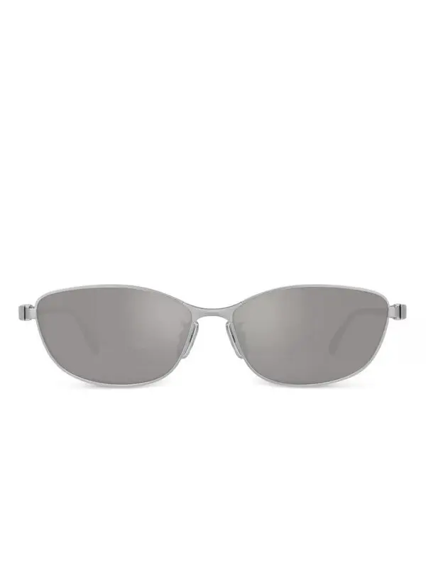 Balenciaga Oval-frame Sunglasses - Silver