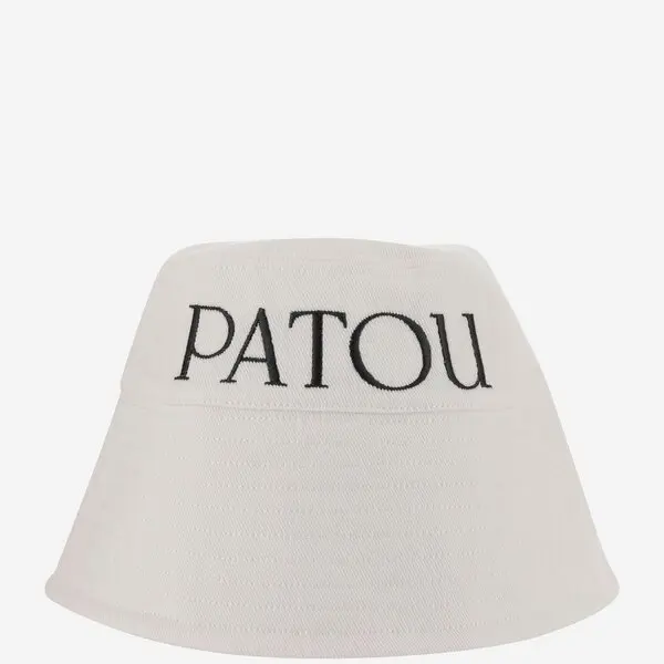 Patou Cotton Bucket Hat - White