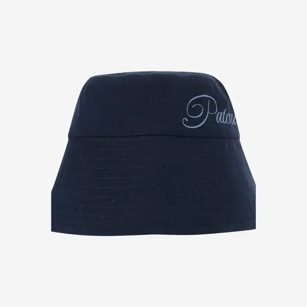 Patou Cotton Bucket Hat - Blue