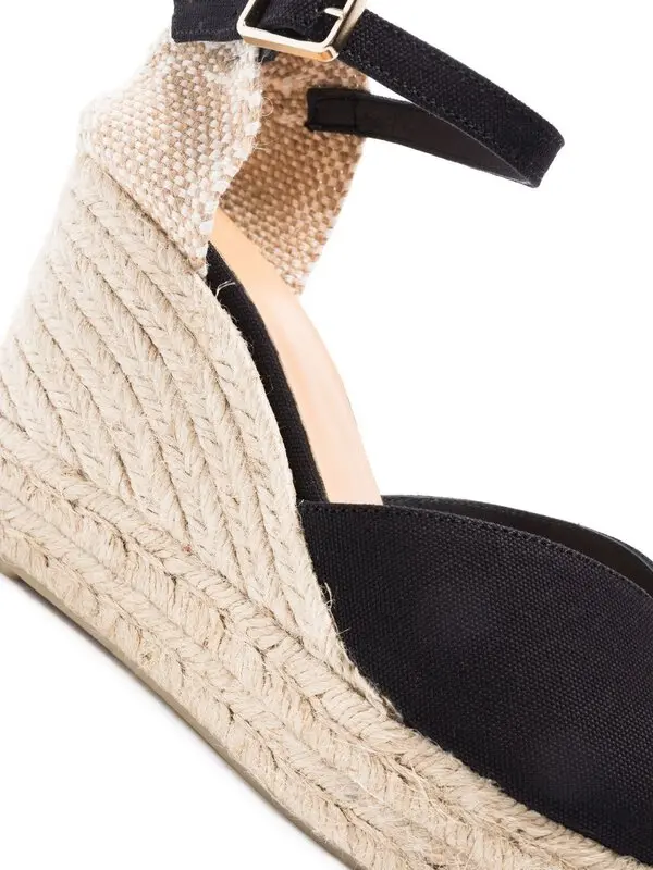 CastaÑer Bianca Canvas Espadrilles - Black