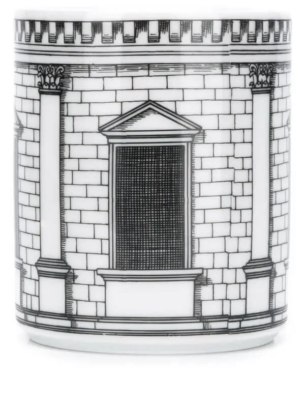 FORNASETTI Pencil Holder Architettuta - White