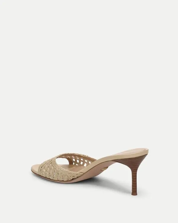 Veronica Beard Tia Raffia Sandals - Natural