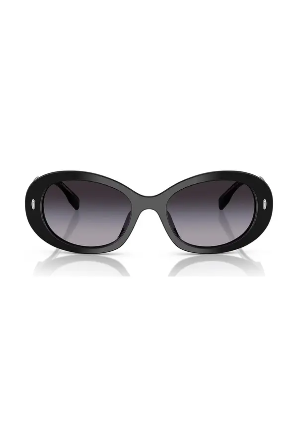 Tory Burch Oval Sunglasses With Logo