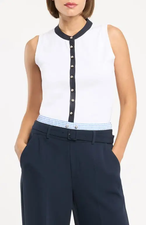 Cinq À Sept Beverly Embellished Ribbed Top