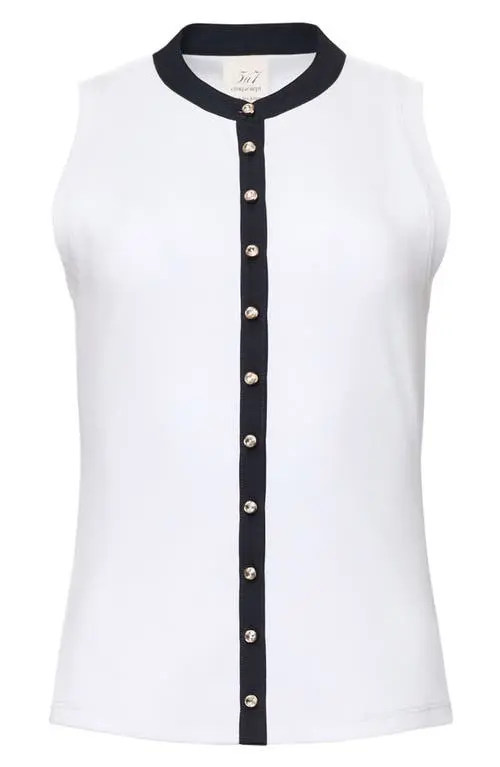 Cinq À Sept Beverly Embellished Ribbed Top