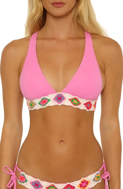 ISABELLA ROSE 1969 Halter Triangle Swim Top - Pinkie