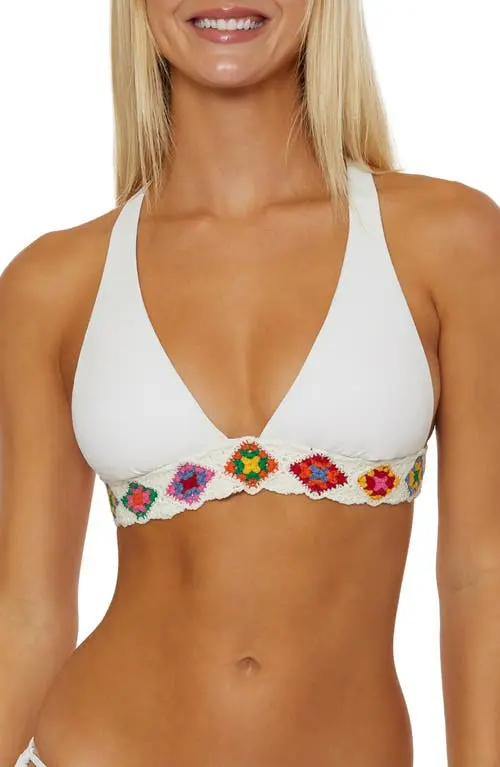 ISABELLA ROSE 1969 Halter Triangle Swim Top - White