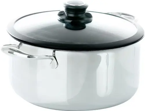 FRIELING Black Cube Hybrid Quick Release 7.5 Quart Stockpot - Silver