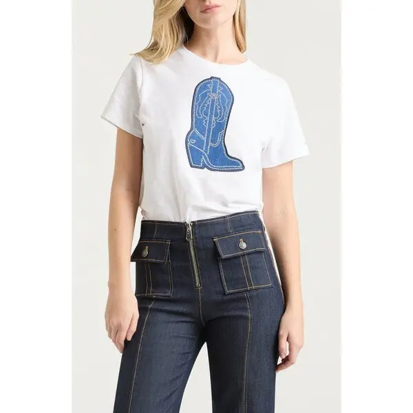 Cinq À Sept Denim Boot T-shirt