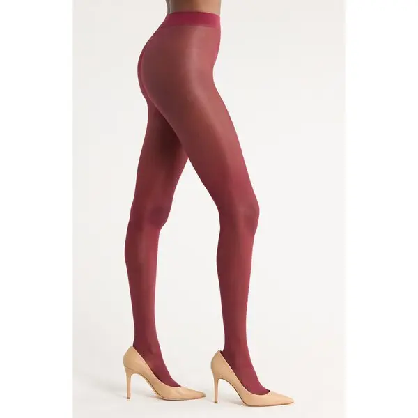 Nordstrom Sheer Tights - Burgundy Tannin