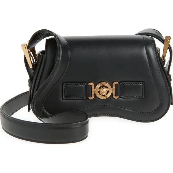 Versace Medusa Leather Shoulder Bag