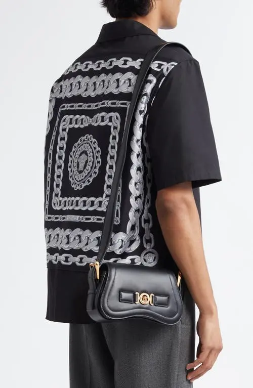 Versace Medusa Leather Shoulder Bag
