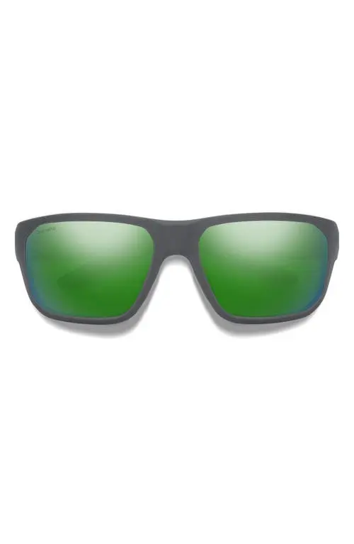 SMITH Arvo 61mm Chromapop™ Polarized Sunglasses - Cement /chromapop Green
