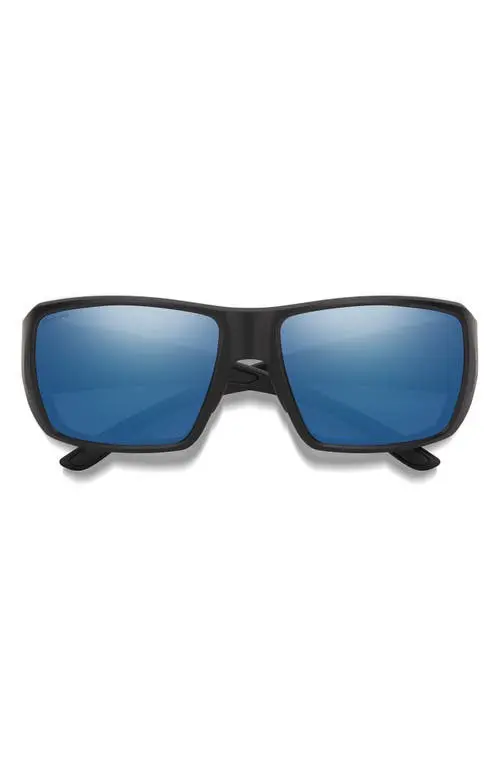 SMITH Guide's Choice 58mm Polarized Sunglasses - Black / Chromapop Glass Blue