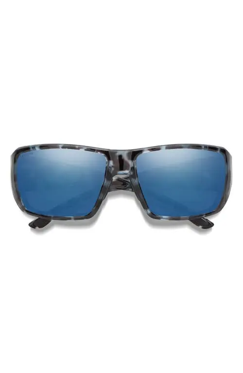 SMITH Guide's Choice 58mm Polarized Sunglasses - Sky Tortoise / Blue