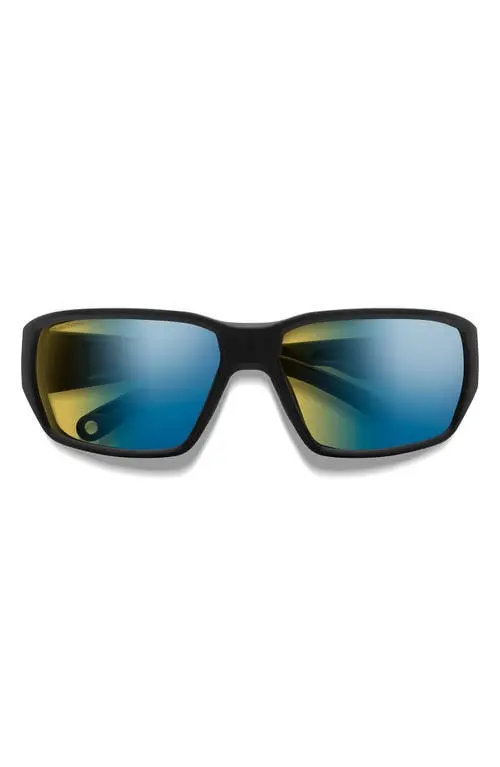 SMITH Hookset Polarized Oversize Sunglasses - Black / Yellow Blue