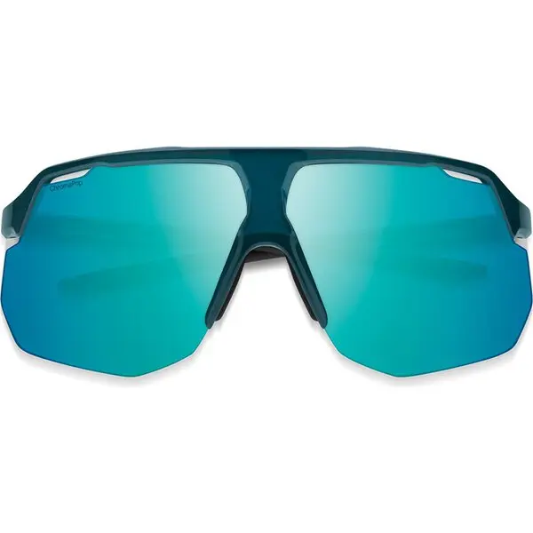 SMITH Motive 74mm Chromapop™ Polarized Shield Sunglasses - Pacific Crystal / Opal