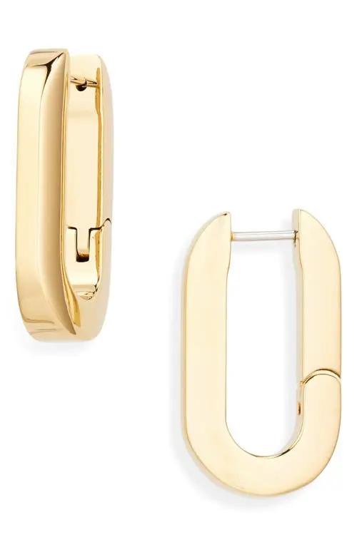 Jenny Bird U-link Hoop Earrings - High Polish Gold