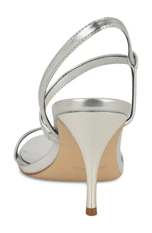 Nine West Carolyn Slingback Sandal - Silver